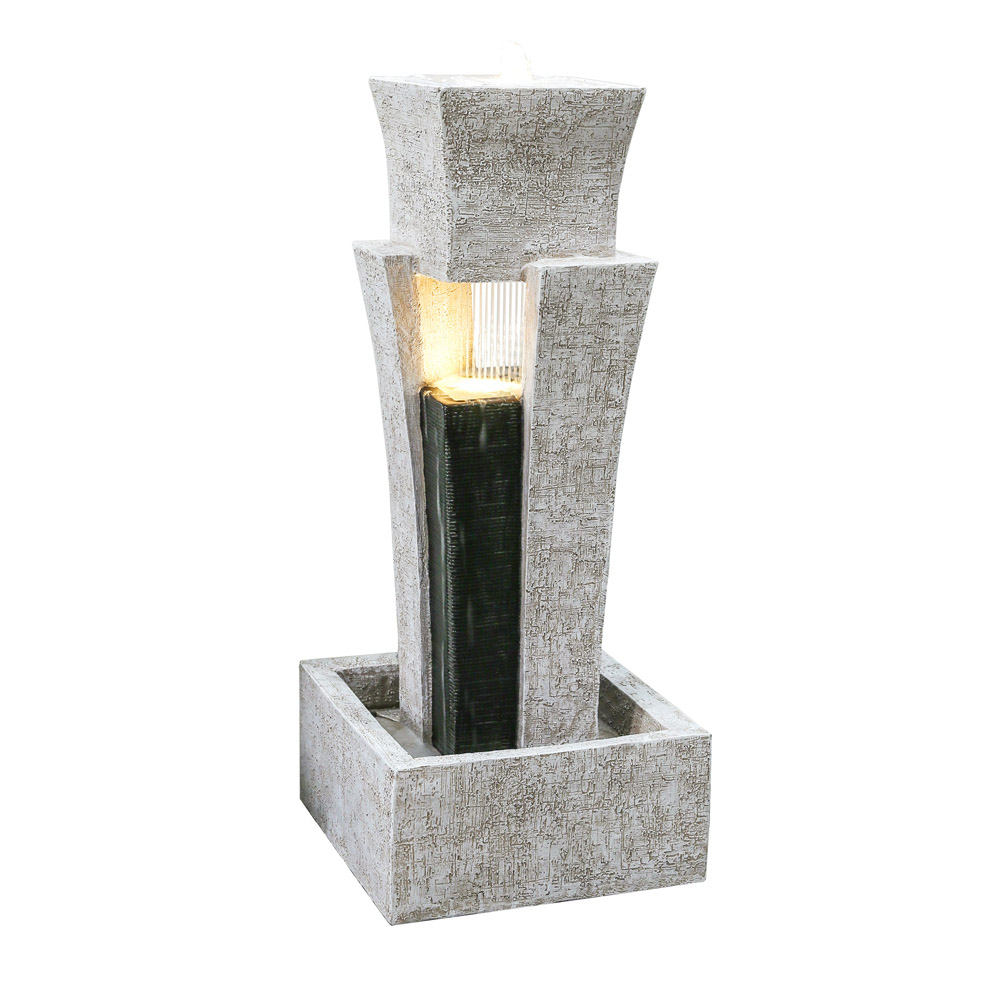 Modern Pillar with Shower Water Fountain Water Feature DW197012 - Water ...